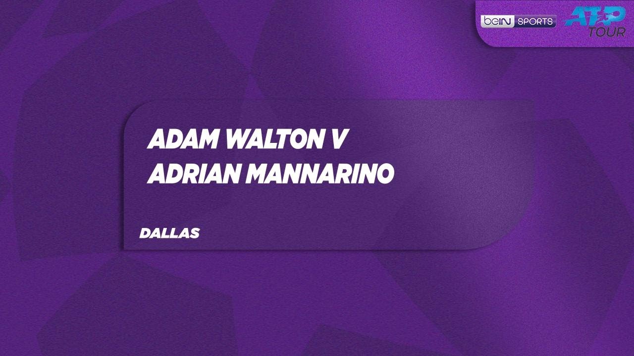 Adam Walton v Adrian Mannarino | Dallas Open | Match Highlights - YouTube