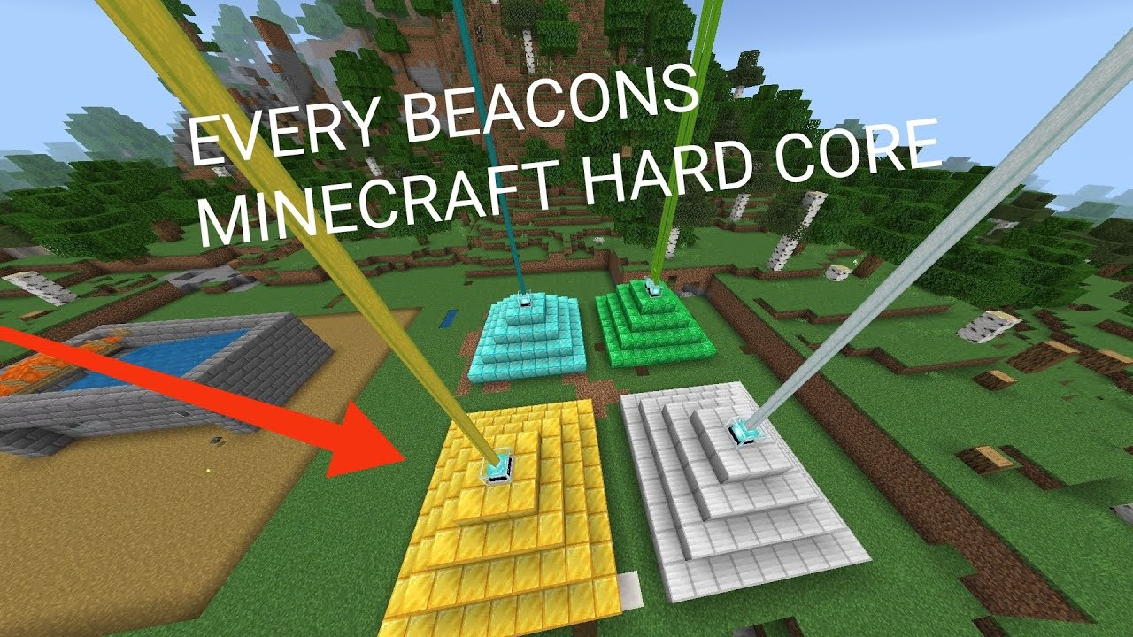 I MADE ONE TO EVERY BEACON IN MINECRAFT HARD CORE!!! #13 - YouTube