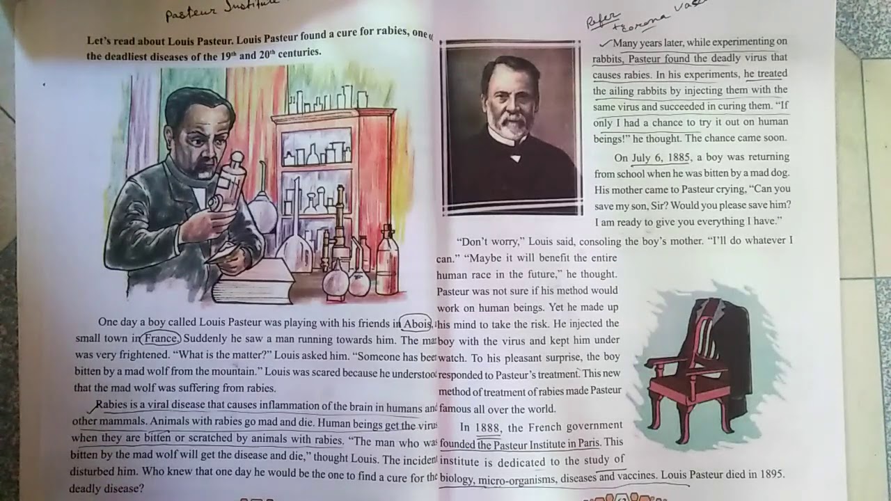 Lesson 5, Louis Pasteur, Class, VIII - YouTube