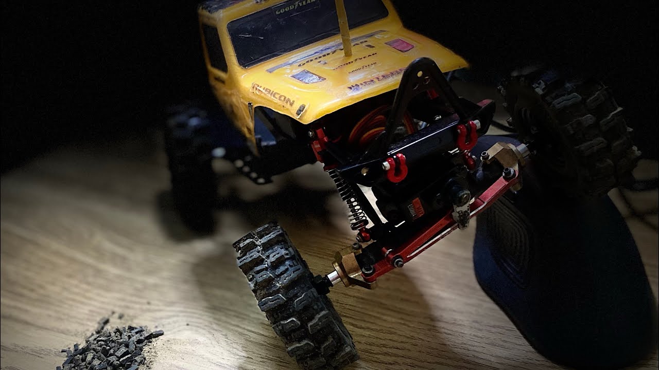 Trimming rc4wd mudslingers - YouTube