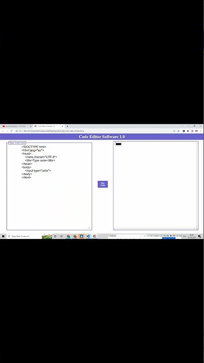Short Html Css Javascript Project Justforcode Youtube 
