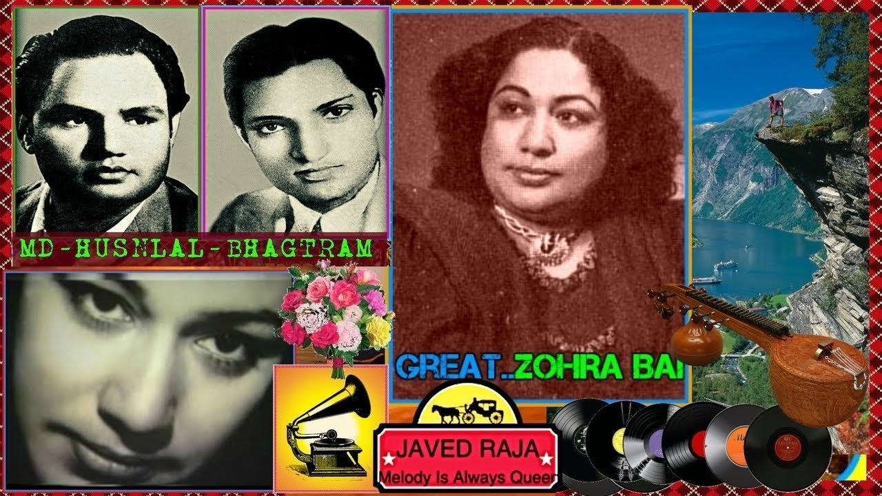ZOHRA BAI & RAJA GUL-Film-PYAR KI MANZIL-{1950}-Padosan Ke Ladke Ne Dil ...