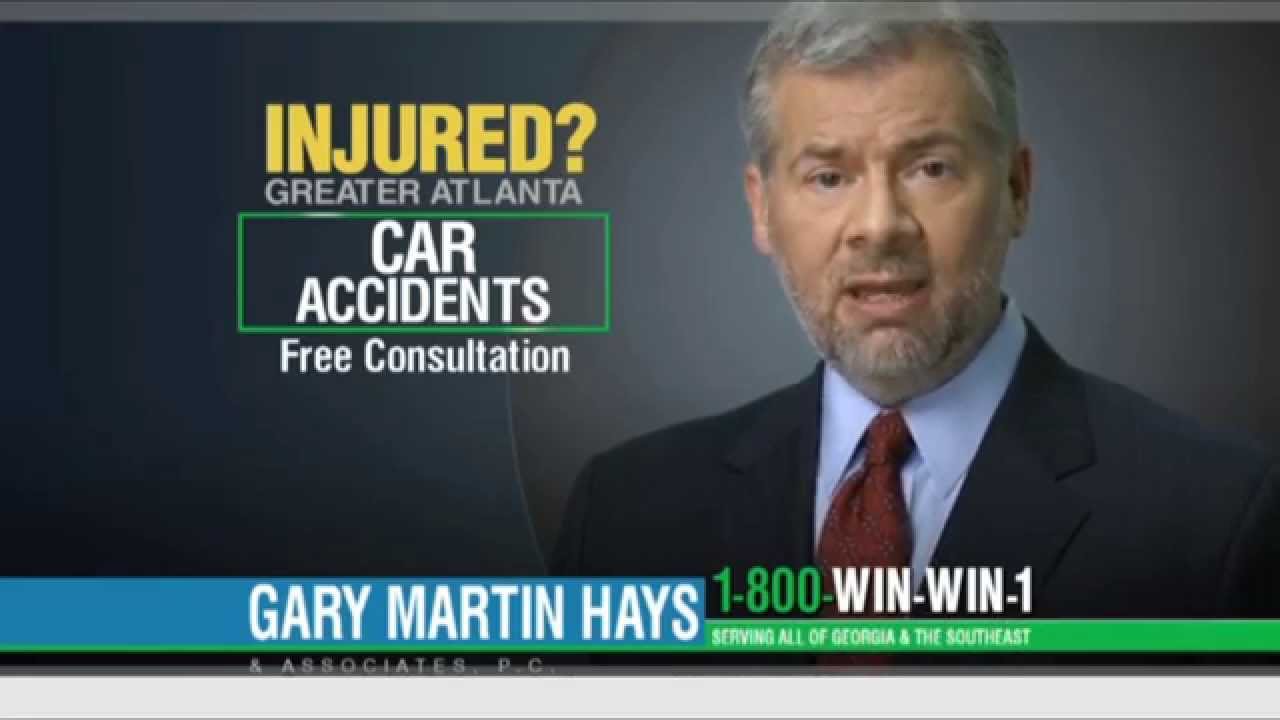 Law Offices of Gary Martin Hays Commercials: Injured in a car accident ...