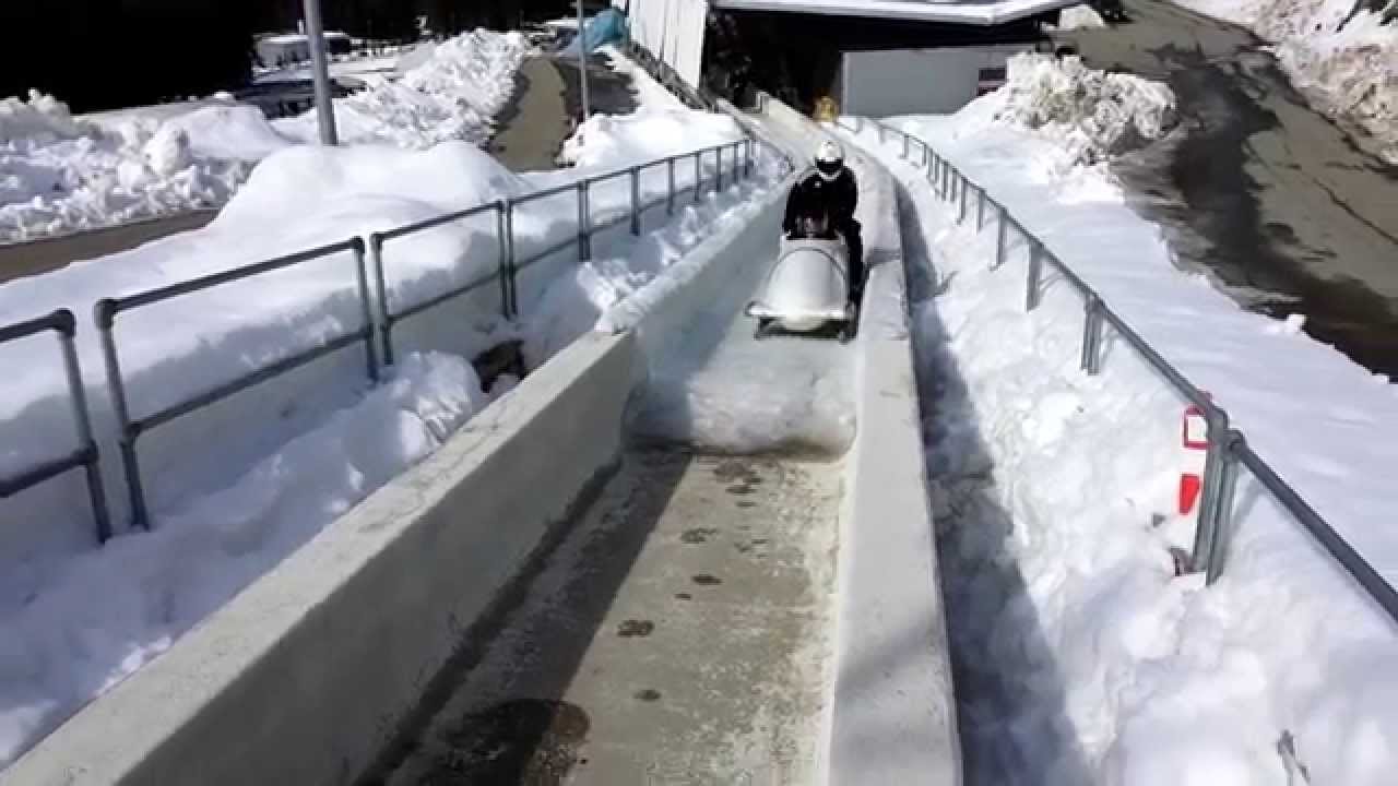 Chris Spring's Bobsleigh Hits Concrete @ Whistler Sliding Centre - YouTube