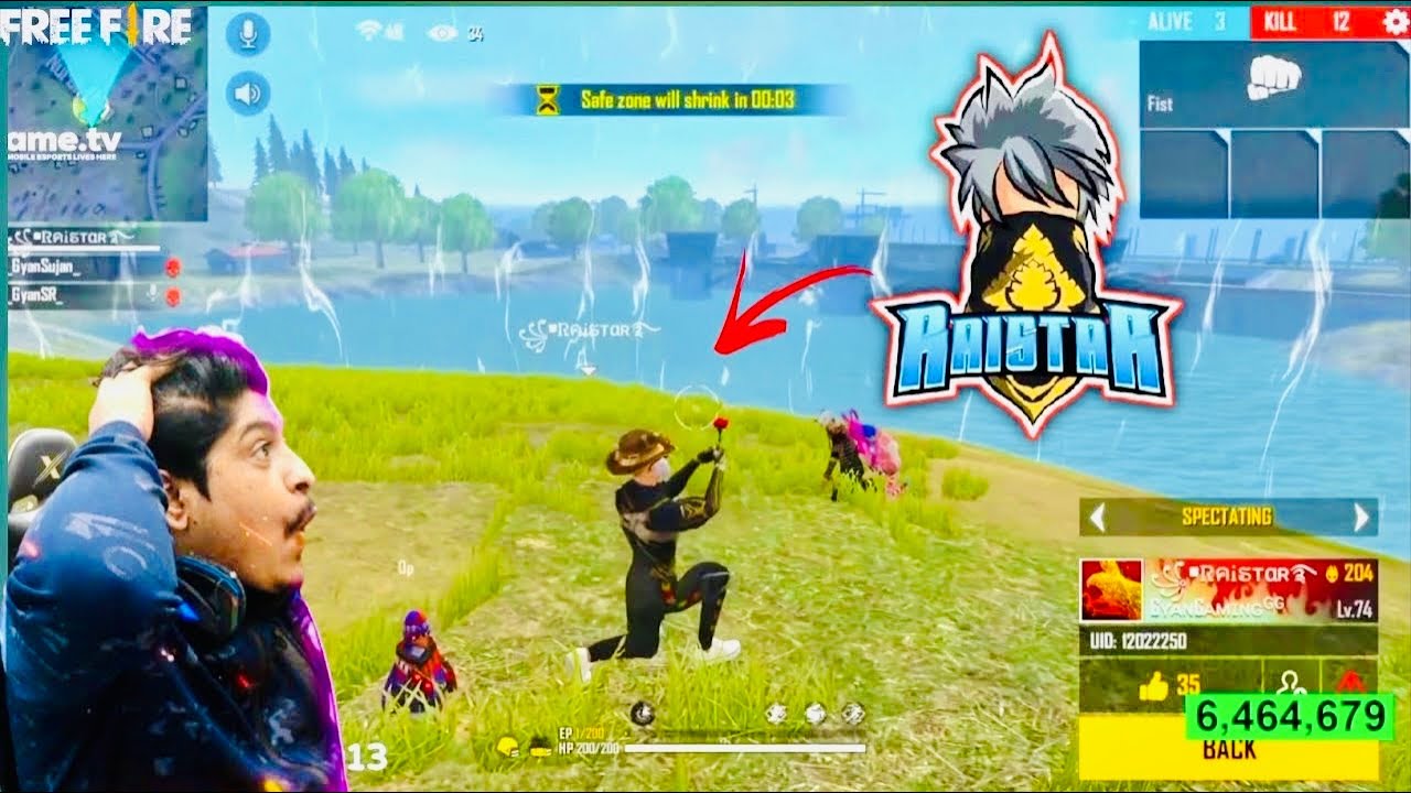Raistar God Level Speed 🥵 Gameplay 😱 || Gyan Gaming Op 🙄 live Reaction ...