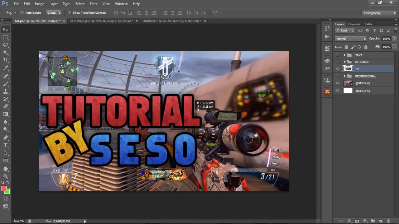 Tutorial: Simple Text Thumbnail (Photoshop CS6) - YouTube