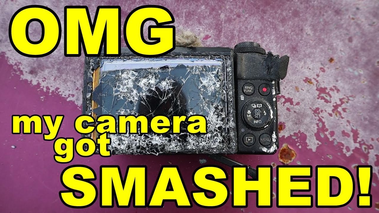 Trash picking and then my camera got smashed - YouTube