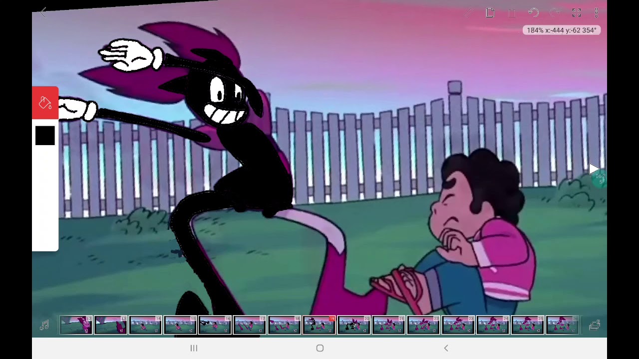 how to turn spinel in to cartoon cat flipaclip - YouTube