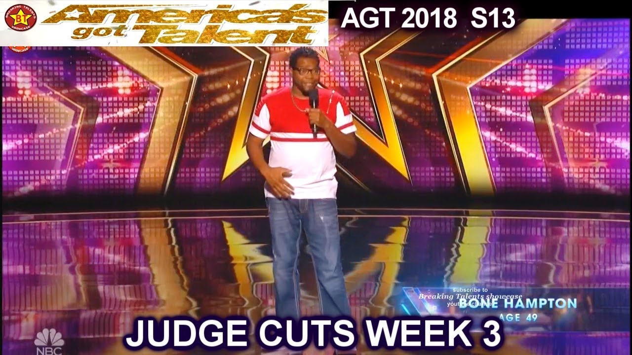 Bone Hampton Stand Up Comedian America's Got Talent 2018 Judge Cuts 3 ...