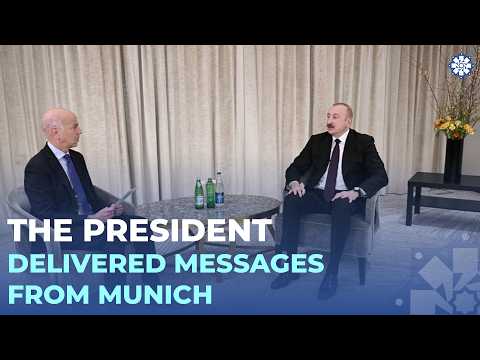 President Ilham Aliyev was interviewed by France 24 in Munich