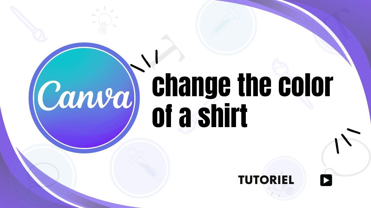 How to change the color of a shirt in Canva - YouTube