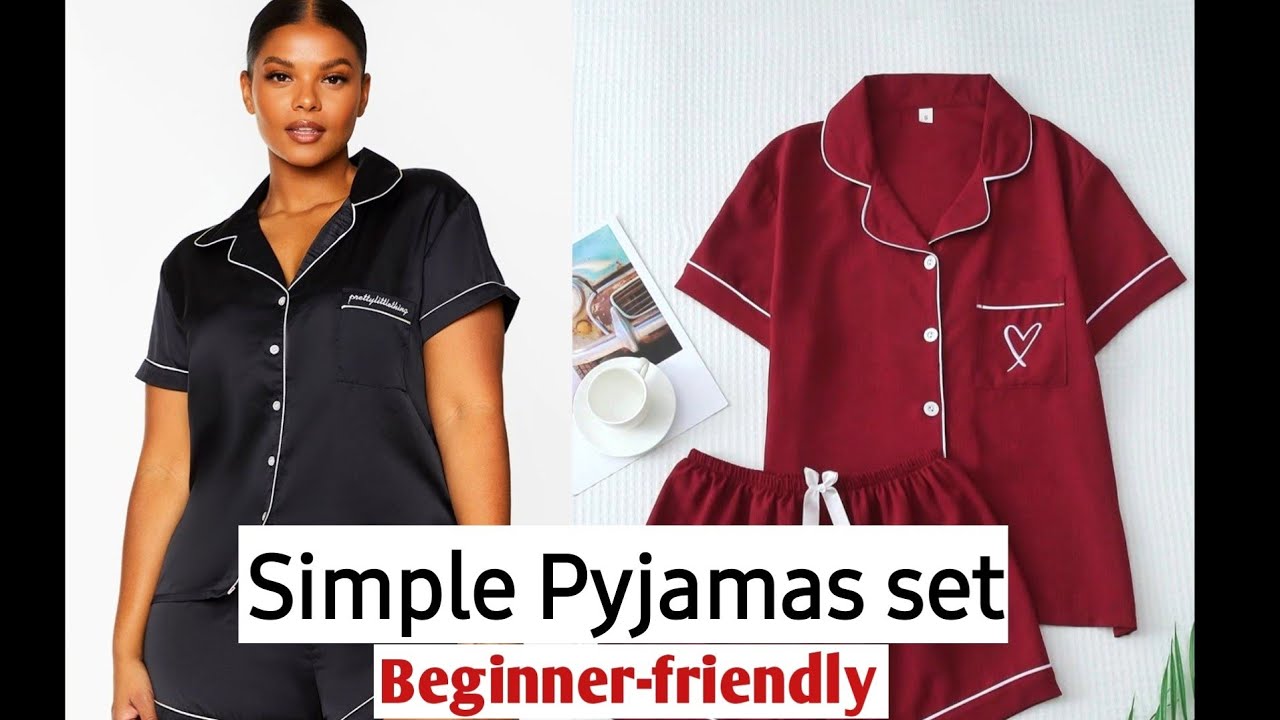 How to Cut and Sew a Pyjamas Set | Step-by-Step Sewing Tutorial for ...