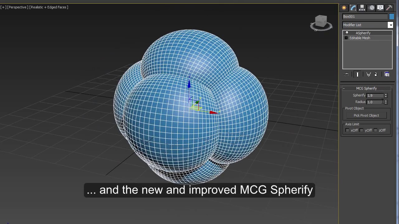 3ds Max MCG Spherify - YouTube