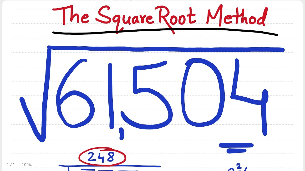 Square root of 61504 | square of 248 | √61504 | find square root by ...