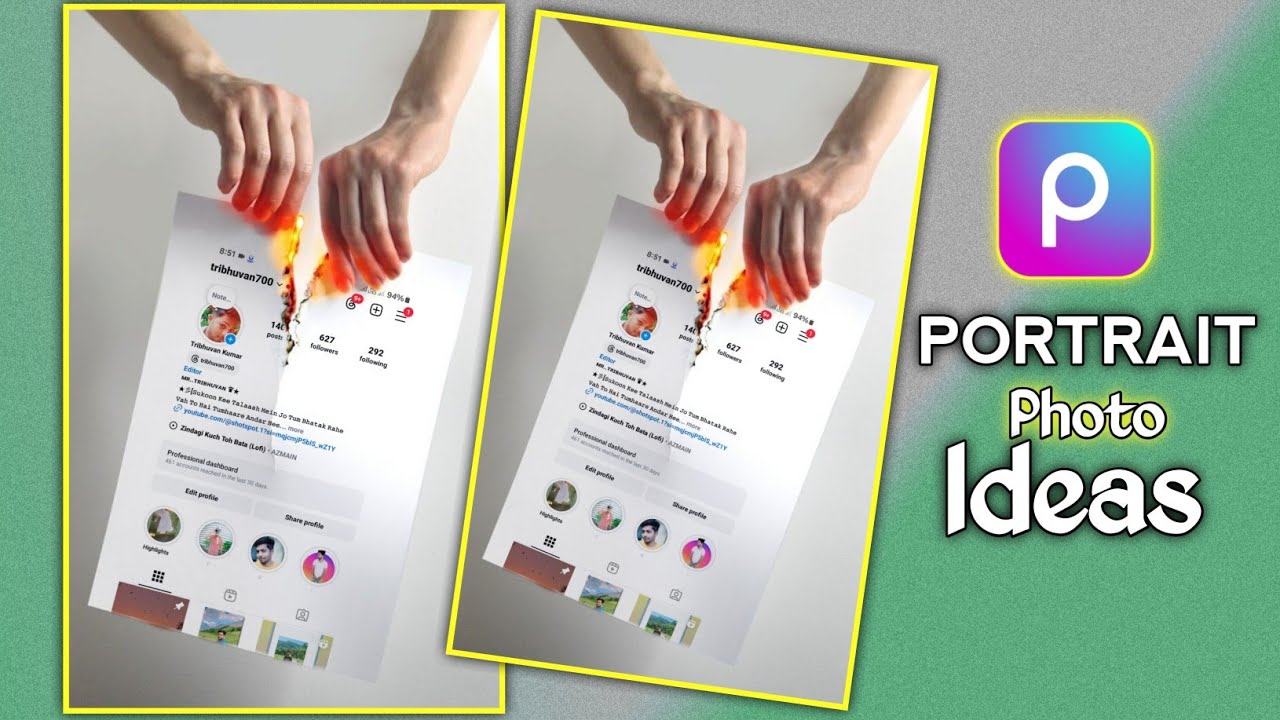 PicsArt Photo Editing | Portrait Photo Ideas #edit #photoediting # ...