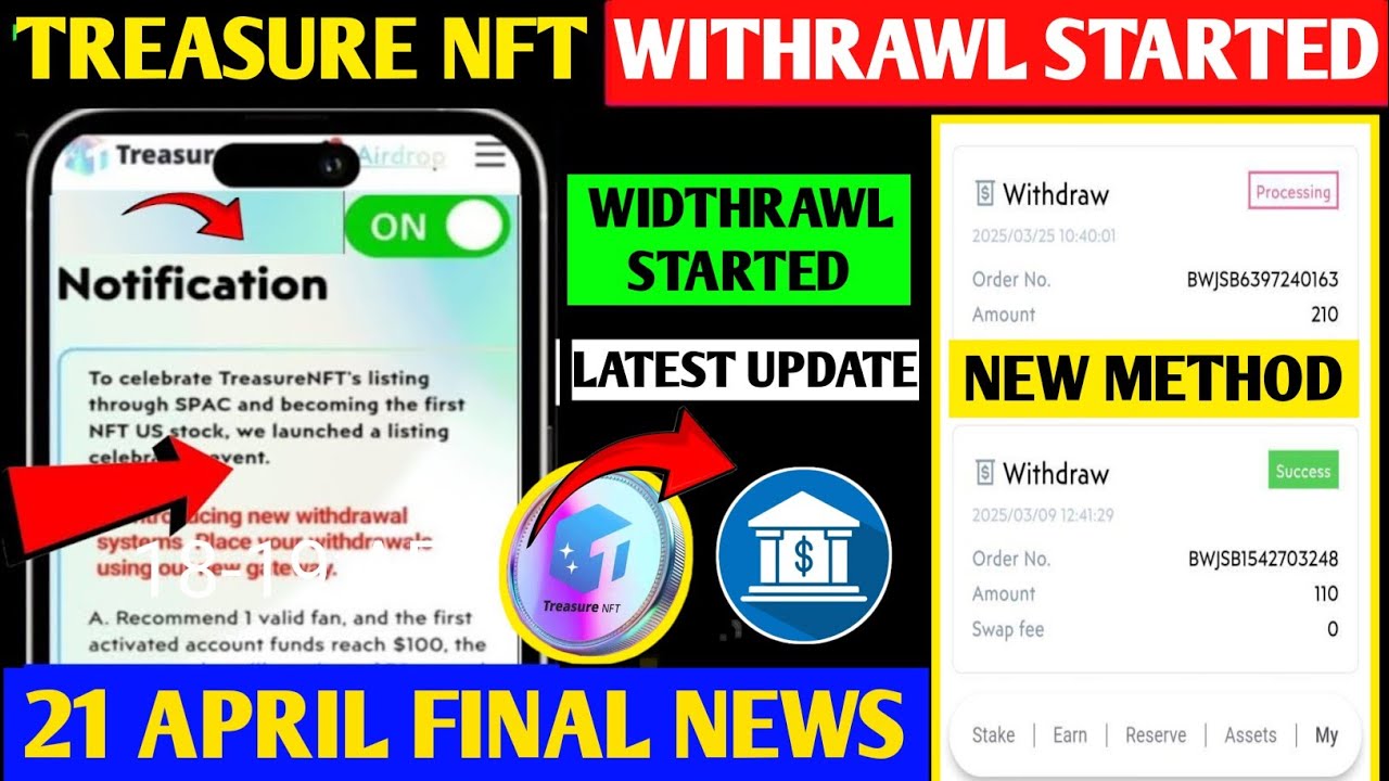 Treasure NFT comeback | Treasure Nft new update | Treasure Nft ...