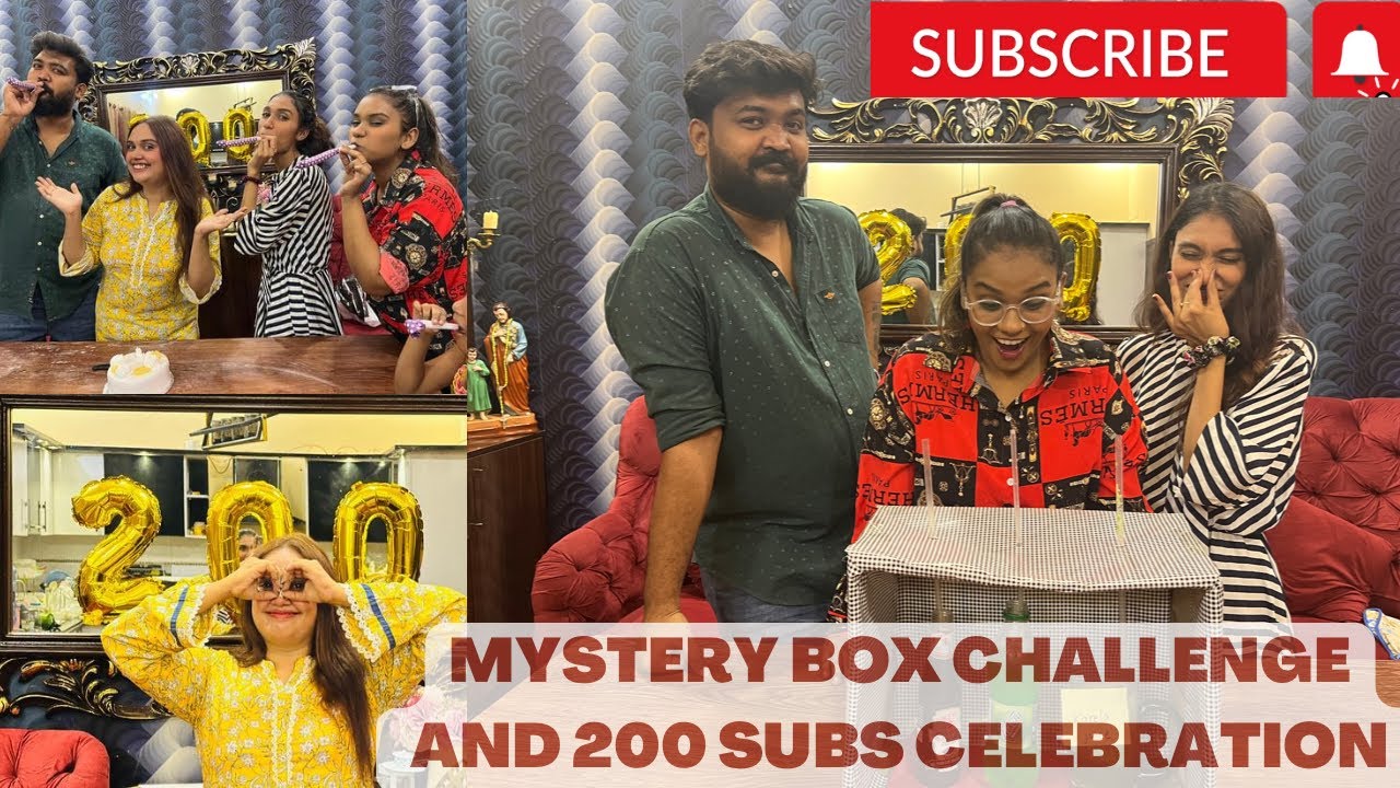 MYSTERY BOX CHALLENGE| 200 SUBS CELEBRATION| DRINKS CHALLENGE🤯| Suzan’s ...
