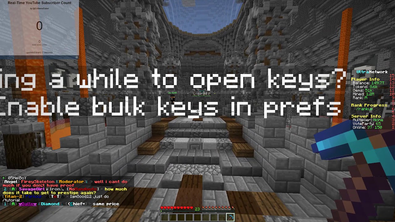 Minecraft Op Prisons (Ultra Network) First Video! - YouTube