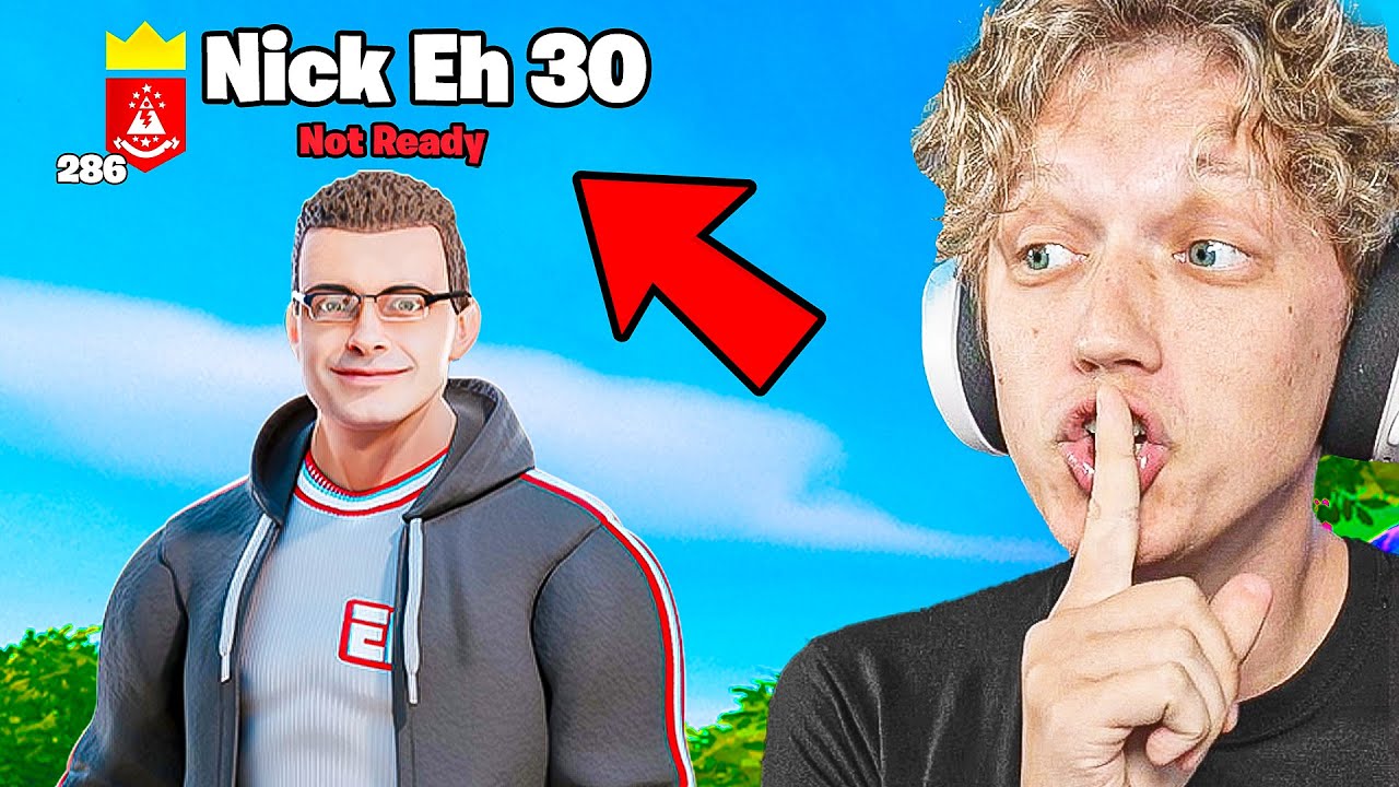 I Pretended To Be NICK EH 30 In Ranked Fortnite! - YouTube