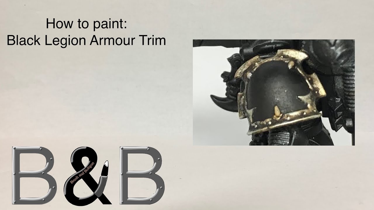 How to Paint Black Legion Armour Trim - YouTube