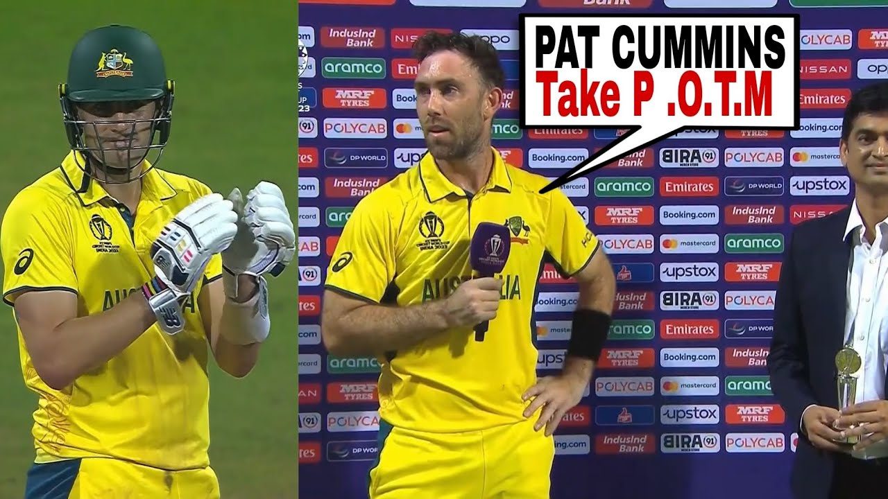 Glenn Maxwell Did this heart winning gesture for Pat Cummins batting with Maxwell - YouTube