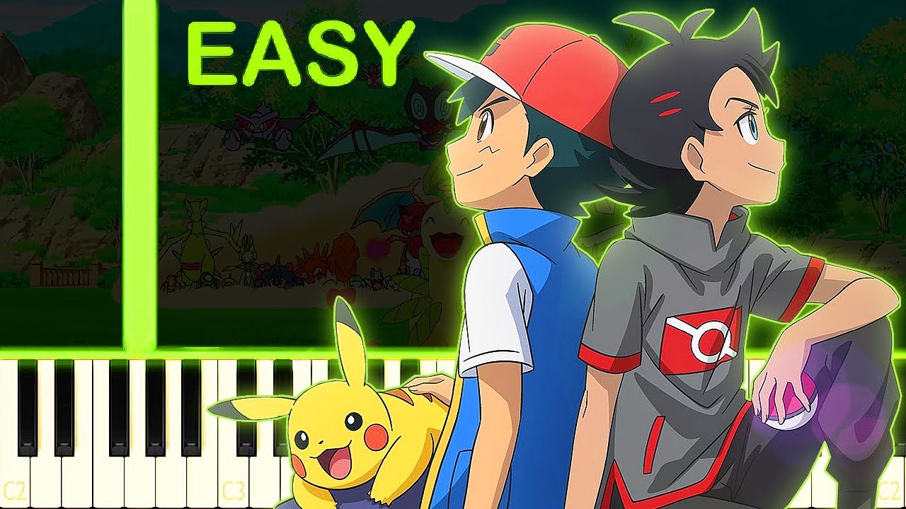 POKEMON ULTIMATE JOURNEYS THEME - EASY Piano Tutorial - YouTube