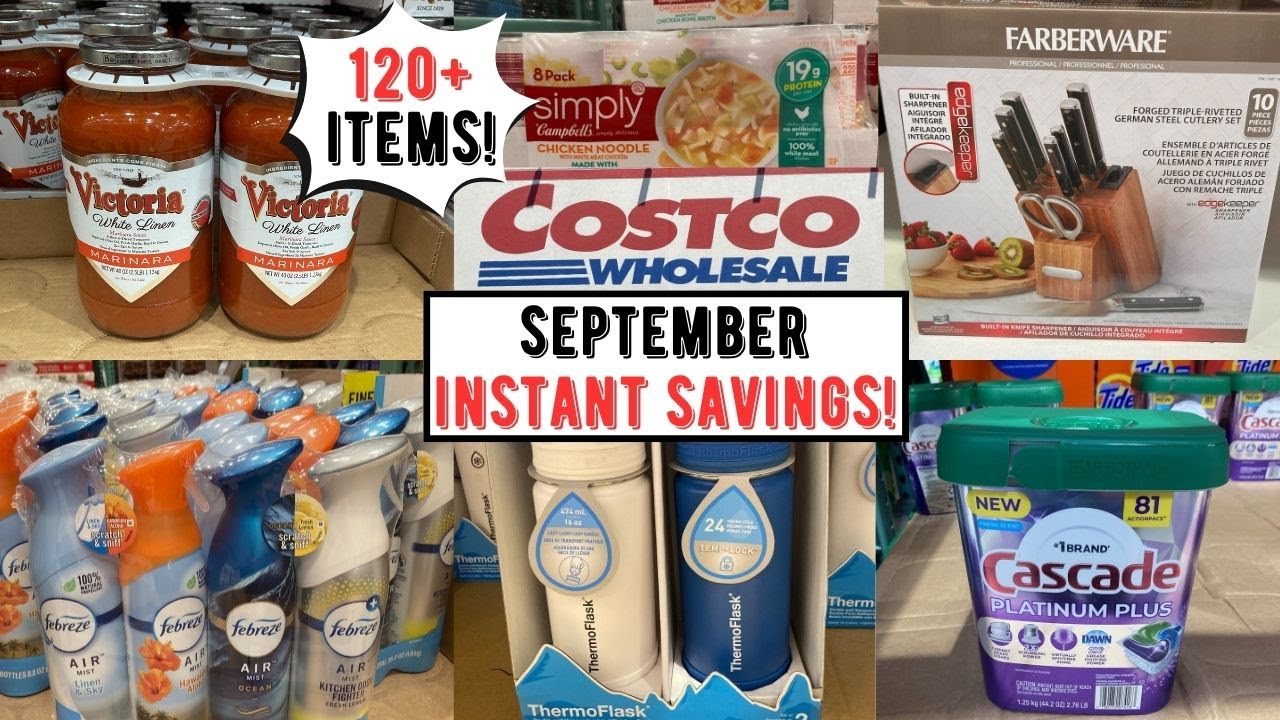 Costco ~ September Instant SAVINGS! 120+ Items! - YouTube