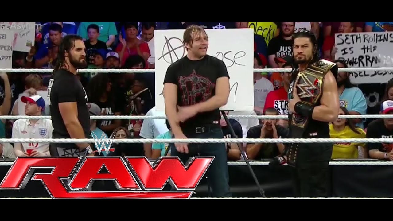 WWE RAW Live 6/13/16 Ambrose Asylum The Shield Roman Reigns Seth ...