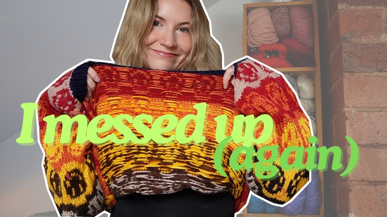 reviewing my knitting fails - YouTube