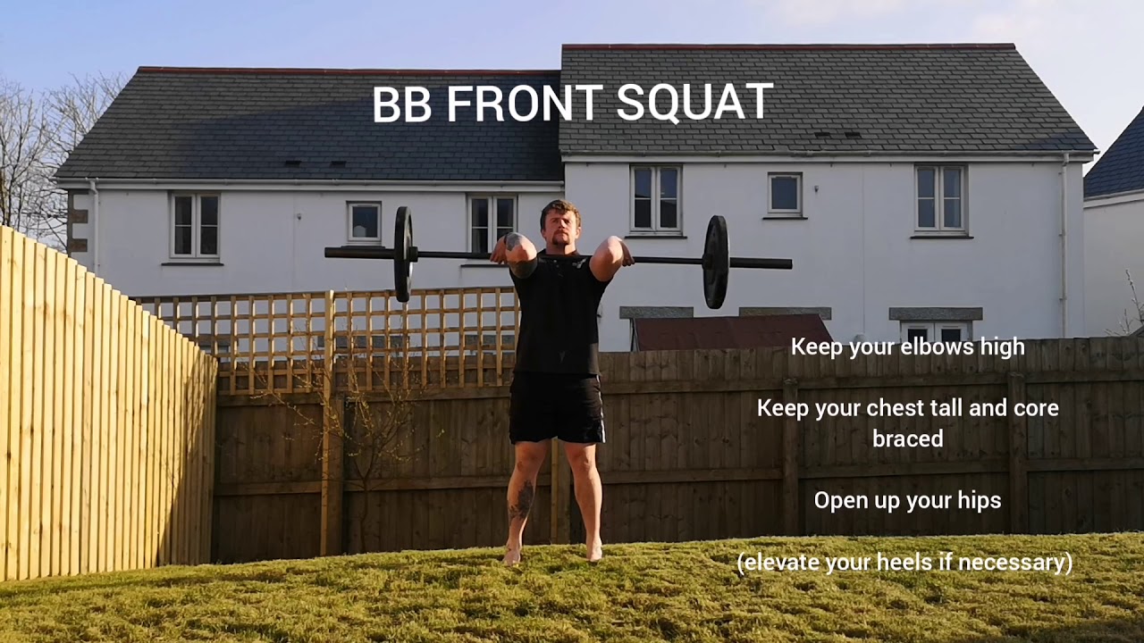 BB Front Squat Instructional - YouTube
