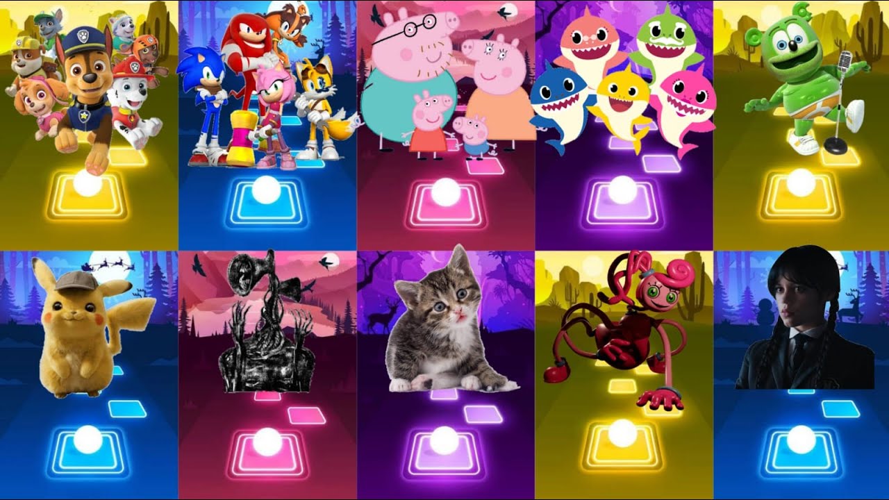 Paw Patrol Team VS Peppa Pig Team VS Baby Shark Team VS Sonic Team paw-patrol-team-vs-peppa-pig-team-vs-baby-shark-team-vs-sonic-team