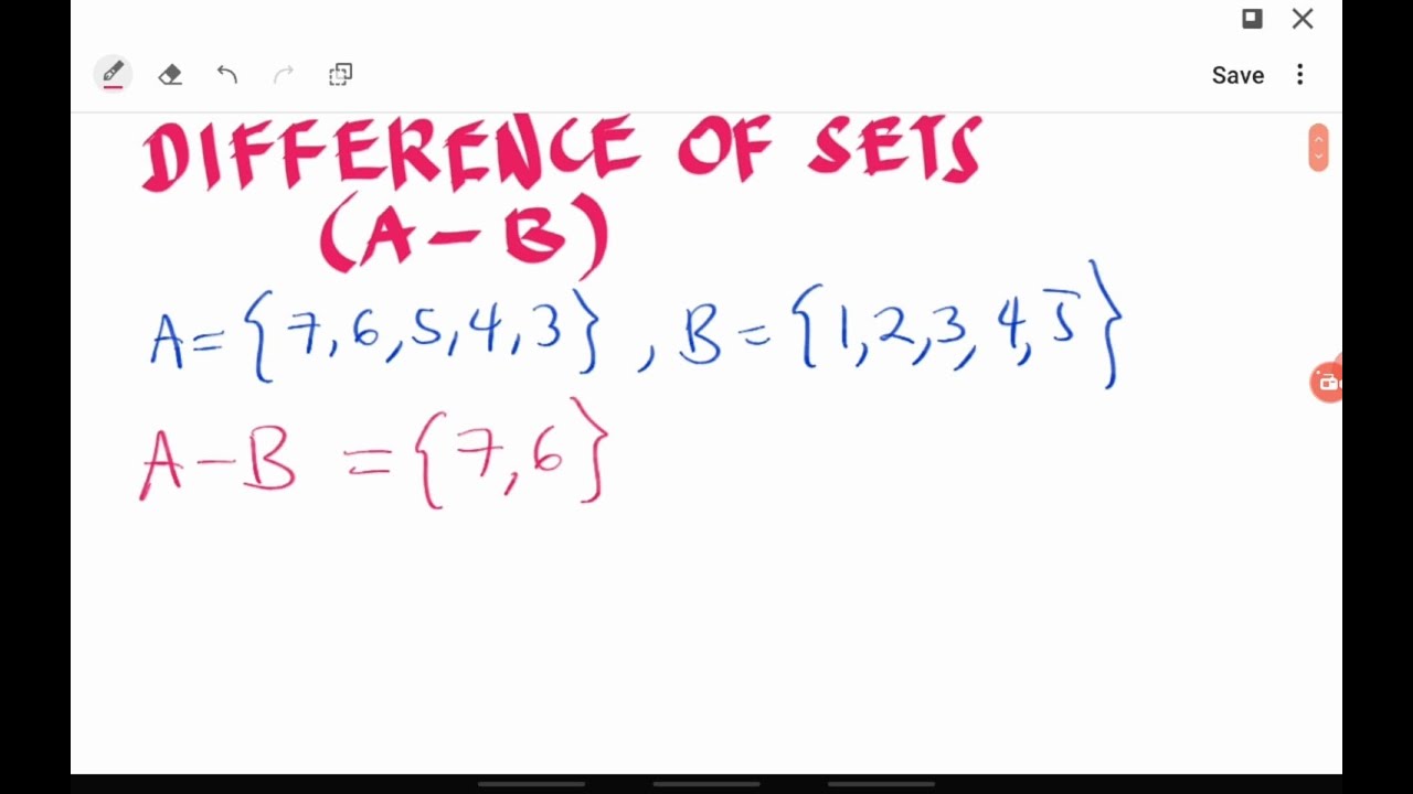 Difference & Complement of Sets (Tagalog Version) - YouTube