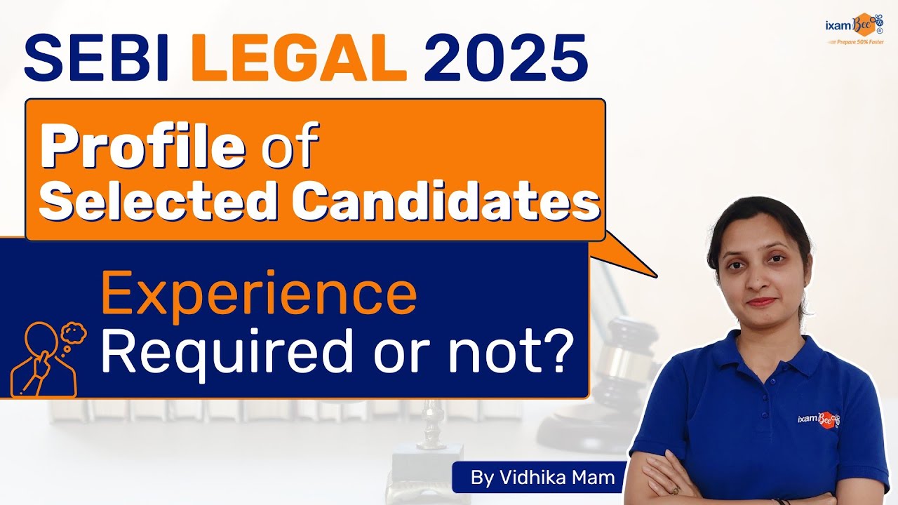 SEBI Legal 2025 || Profile of 2024 Selected Candidates - Experience ...