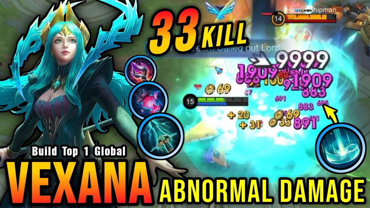 33 Kills!! Vexana Abnormal Damage, New One Hit Delete!! - Build Top 1 ...
