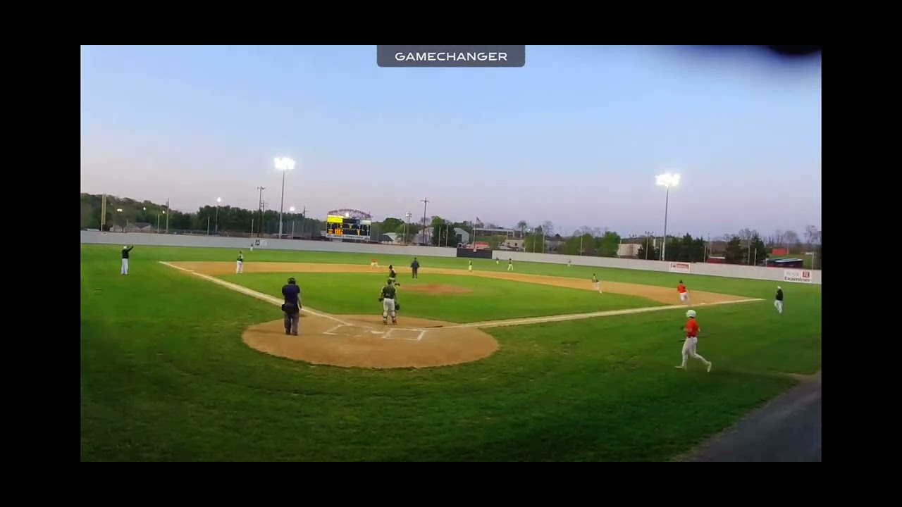 Stayed back on this curveball and hit a line drive to center - YouTube