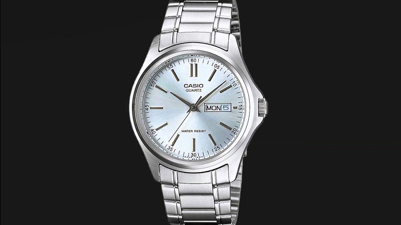 Casio Classic White Dial Men's Watch - YouTube
