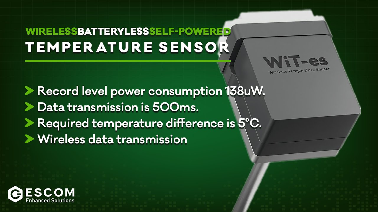 Wireless & Batteryless Temperature Sensor | WiT-es | Kablosuz ...