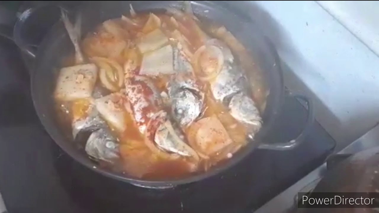 Isdang paksiw with red pepper - YouTube