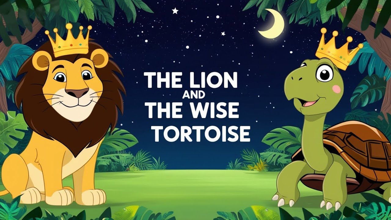 The lion and the wise tortoise, | listen and learn English - YouTube