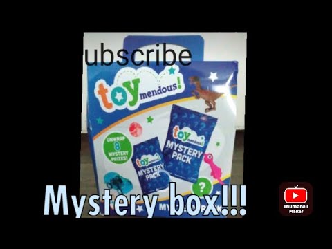 opening a toy mendous mystery toy box - YouTube