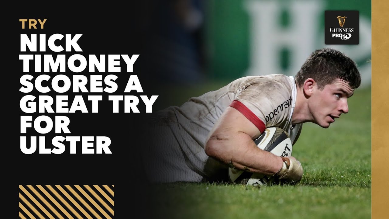 Nick Timoney scores a great try for Ulster - YouTube