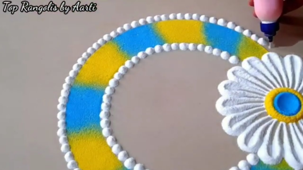 Simple Rangoli Designs for Festival | Daily Rangolis | Relaxing and ...