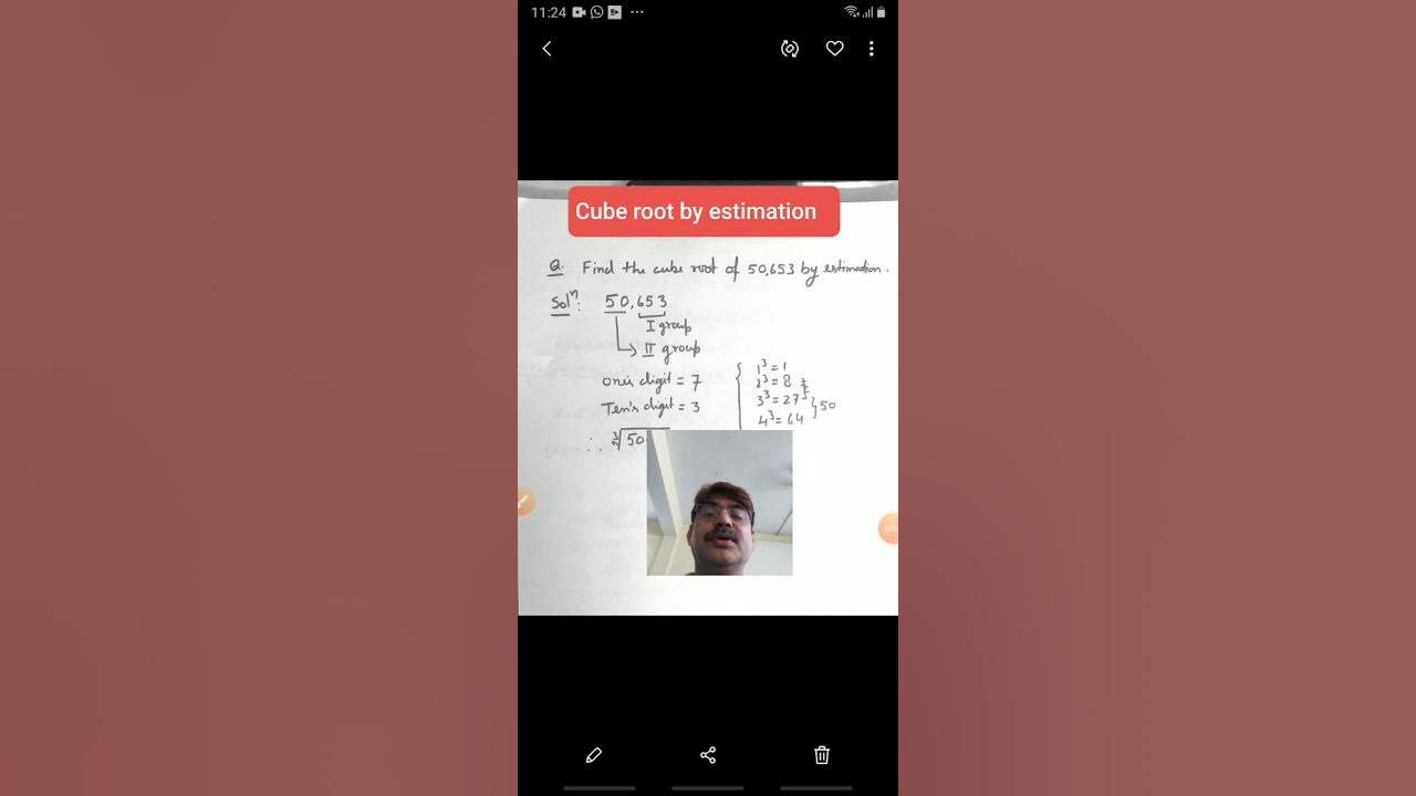 Class VIII Maths Cube Root Of 50653 By Estimation YouTube class-viii-maths-cube-root-of-50653-by-estimation-youtube