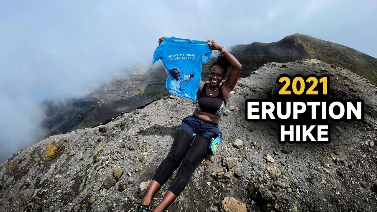 The Volcano that erupted in 2021 🌋 | Hike in ST VINCENT - YouTube