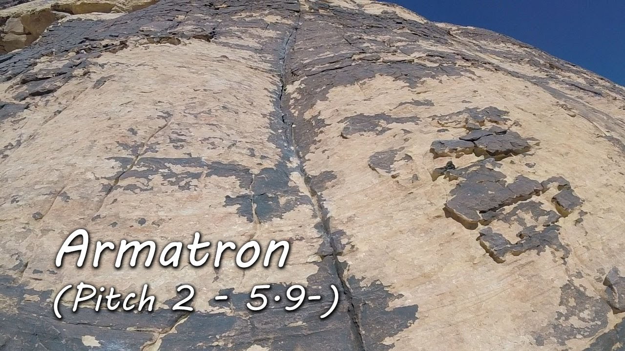Trad Climbing on Armatron - Pitch 2 - YouTube
