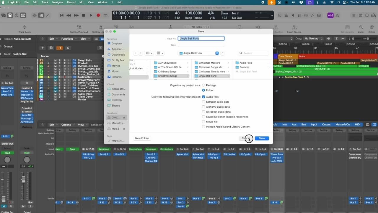 Saving Projects In Logic Pro - YouTube