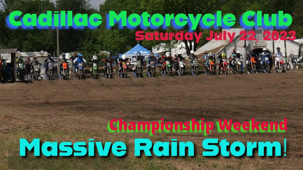 July 22, 2023 Cadillac Motorcycle Club D14 Motocross Races - YouTube
