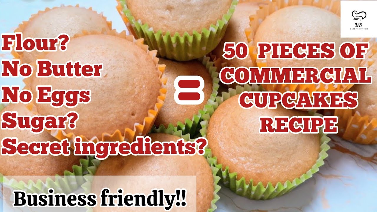 Oil-based Commercial CupCake Recipe with Detailed Measurements - YouTube