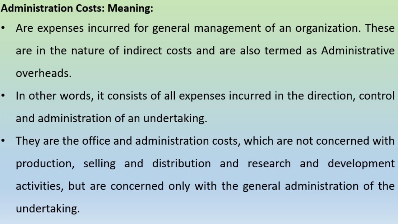 Session12 - Classification of cost on the basis of function - YouTube