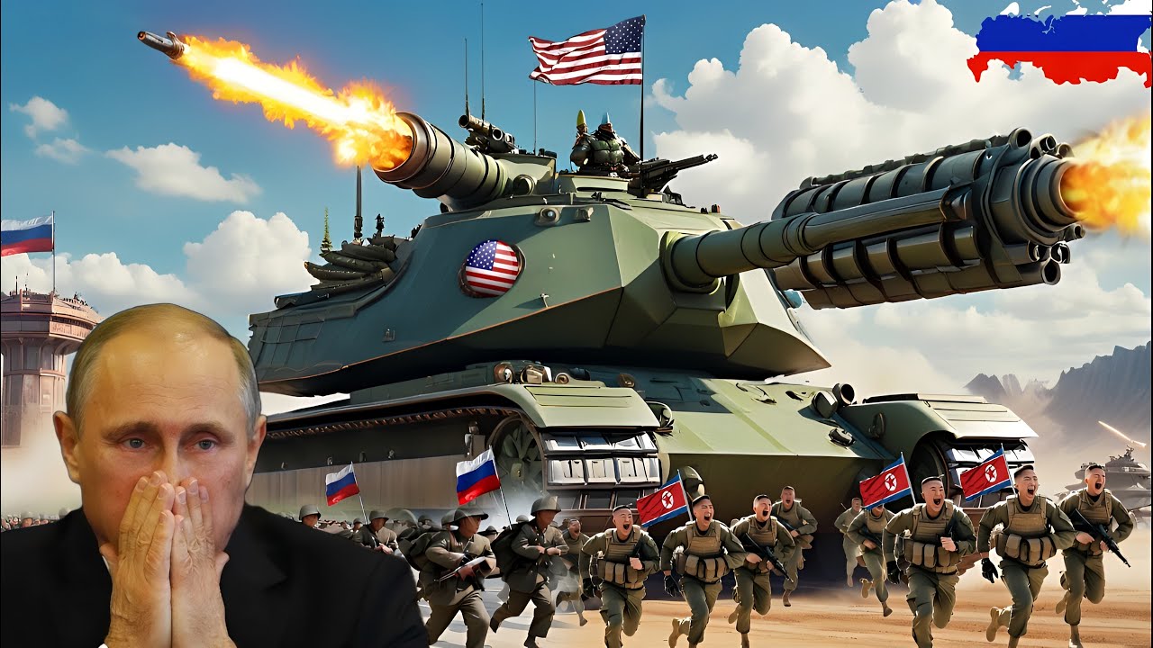 Panic Moment in Moscow! US Laser-Armed Tanks Rampage and Destroy the ...